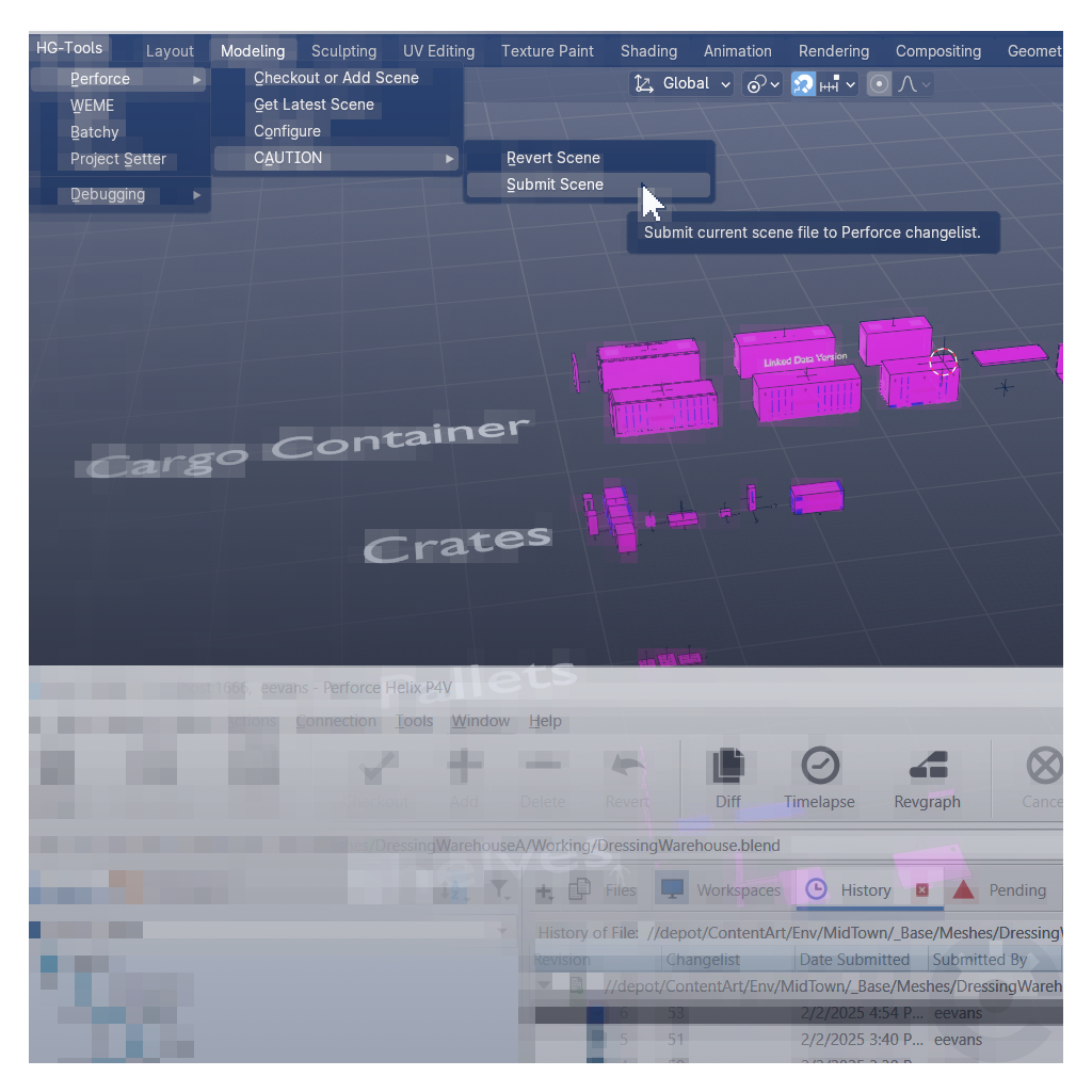 DCC Perforce Integration – Eric Evans: Tools & Pipeline Technical Artist